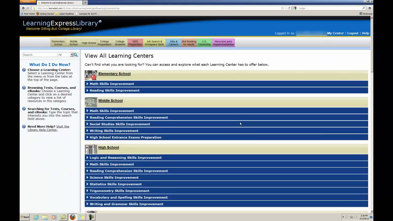 Learningexpress Library Database Tutorial Youtube