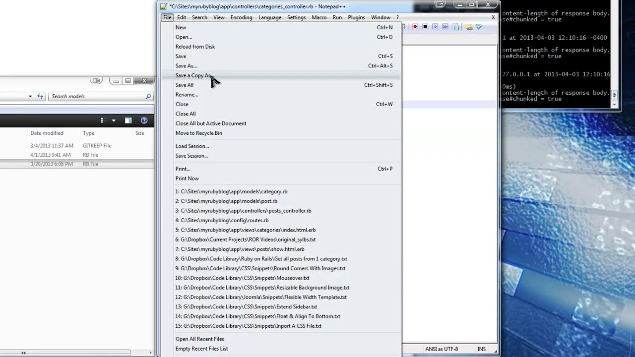 Ruby On Rails Tutorial Lesson 27 Full Hd Applying Categories To