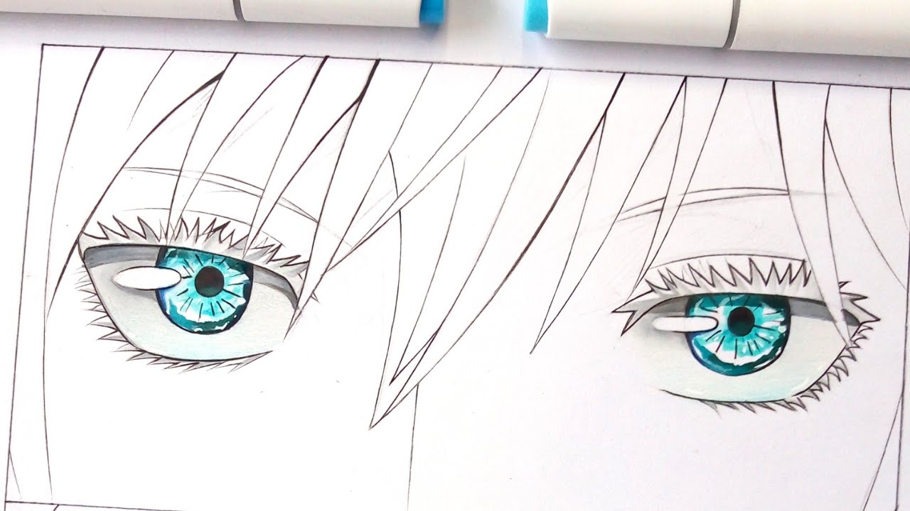 Drawing Gojo Satoru Eyes рџ ґ Shorts Youtube