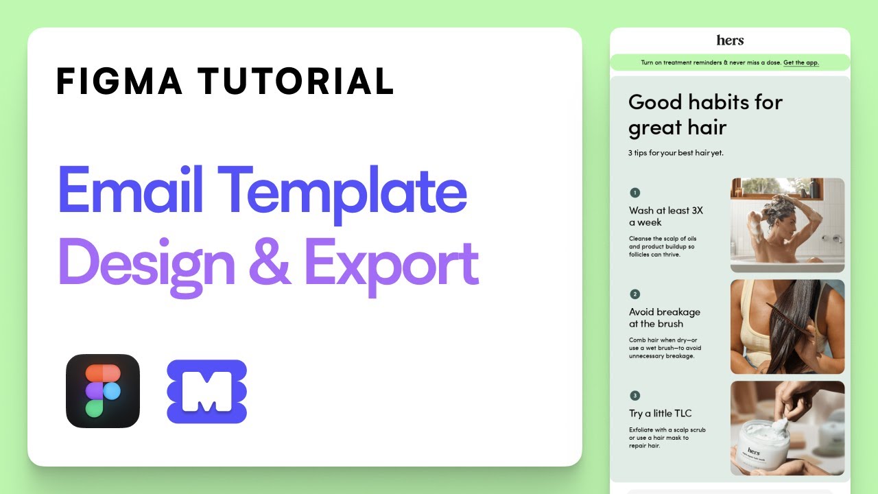 Figma Tutorial Design Export And Test A Real Email Template By Hers