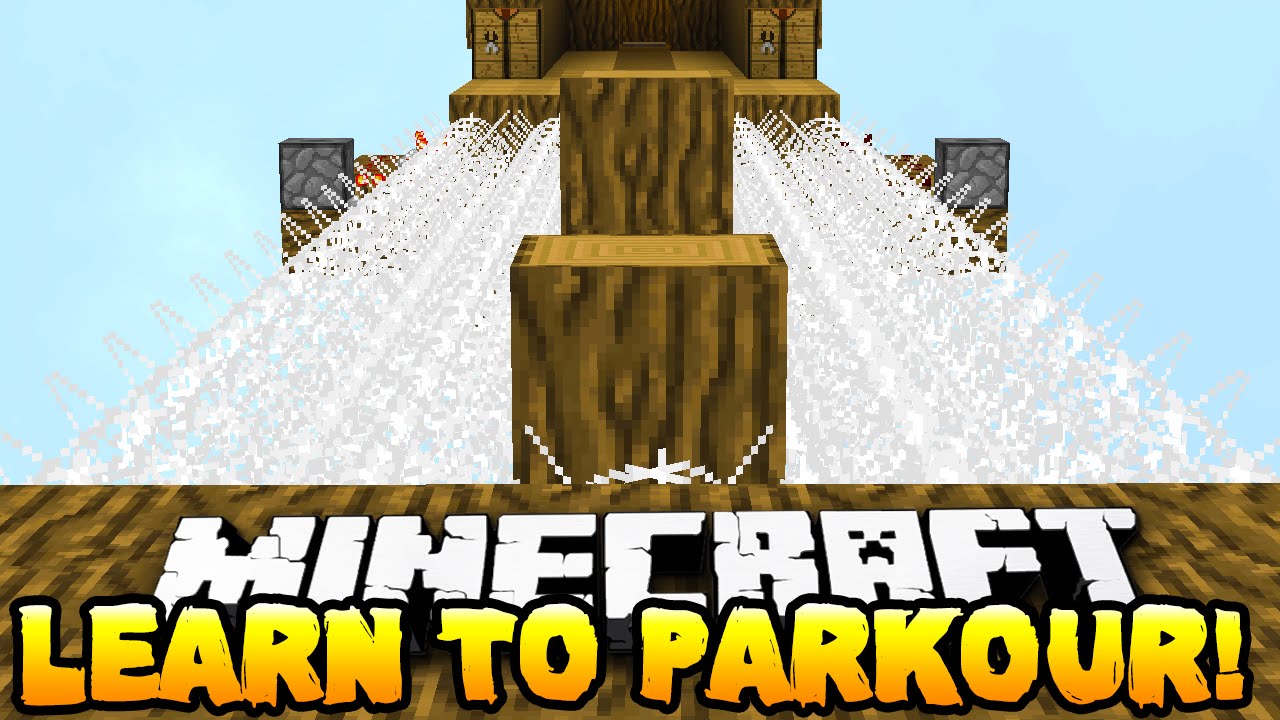 Minecraft Learn To Parkour W Preston Woofless Youtube