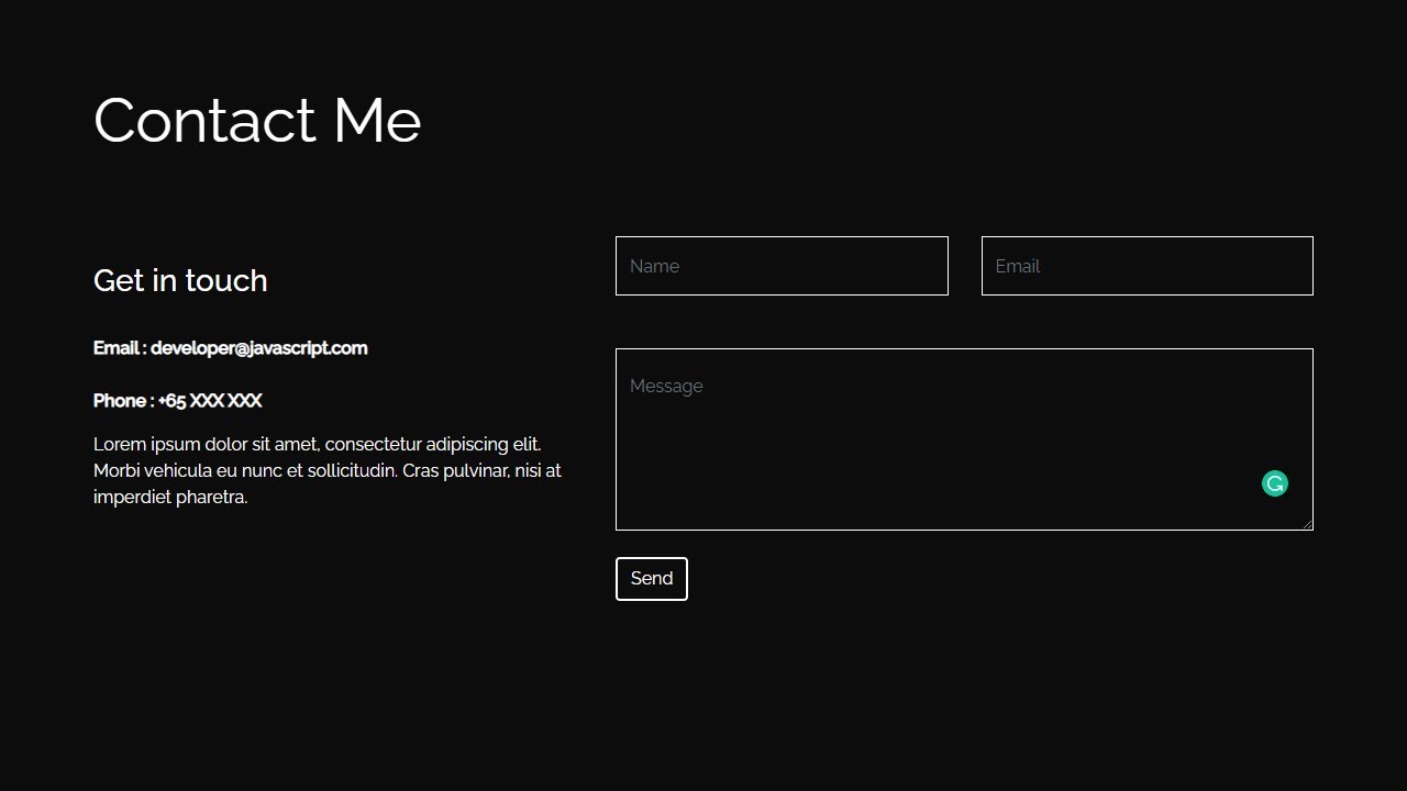 Github Rahulfordev Contact Page Reactjs