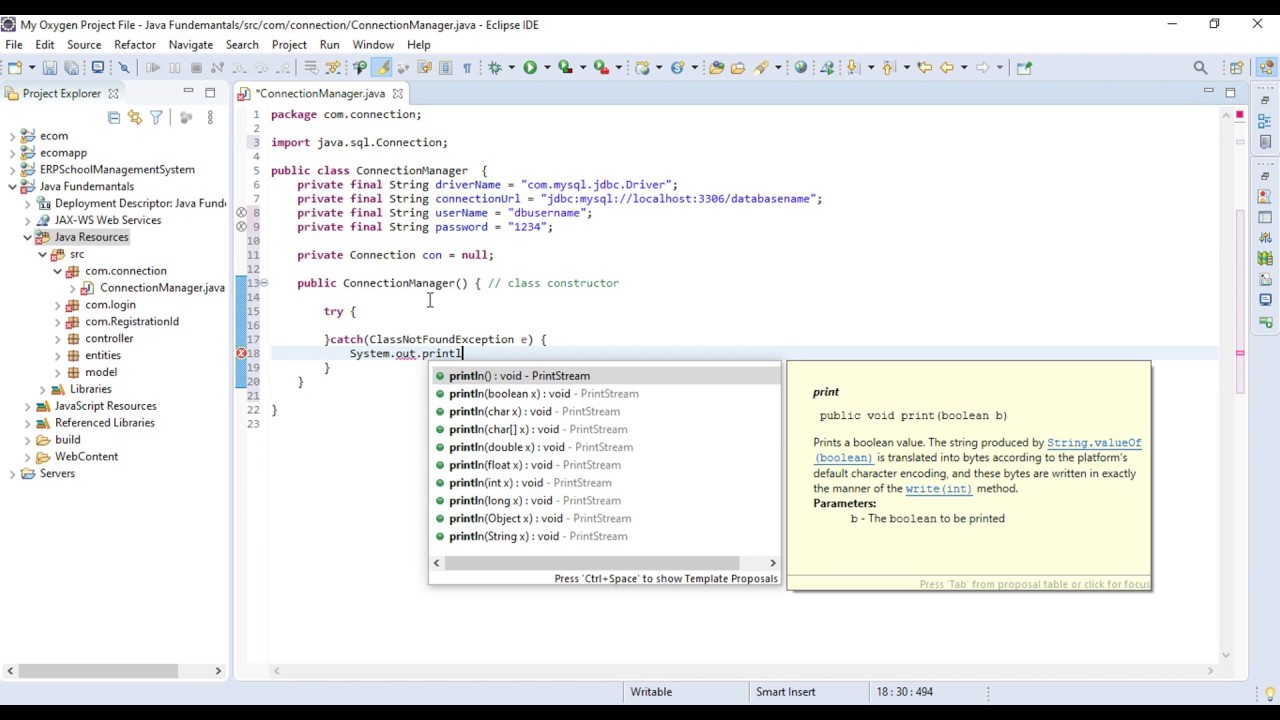 How To Create Connection Class In Java Part 1 Youtube