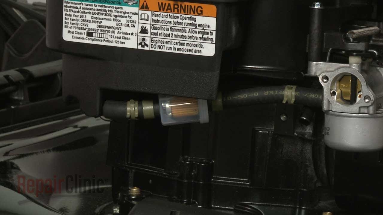 Briggs Stratton Mower Small Engine Fuel Filter Installation 791891