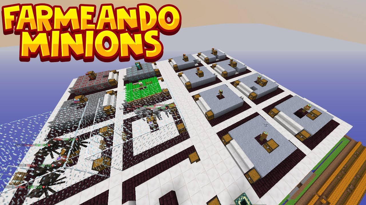 Farmeando Minions 40 Hypixel Skyblock Youtube