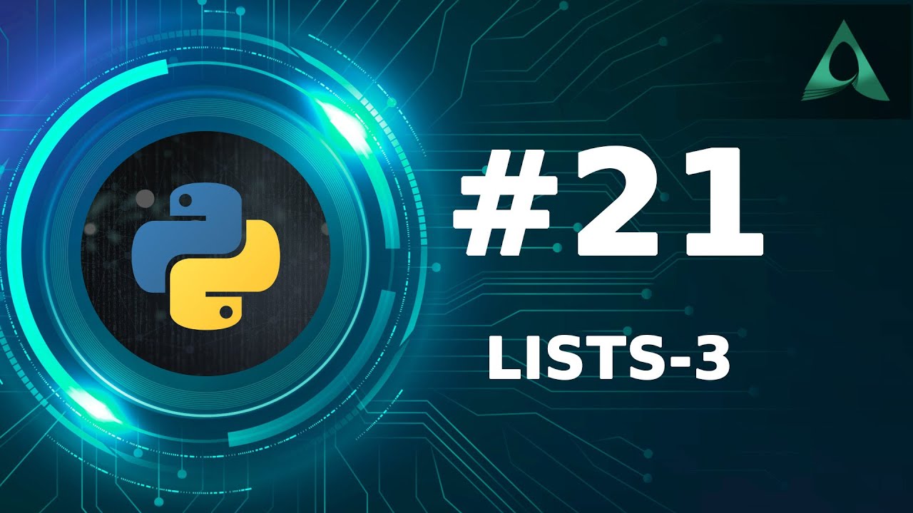 Lists In Python Part 3 Python Tutorials Arashtad