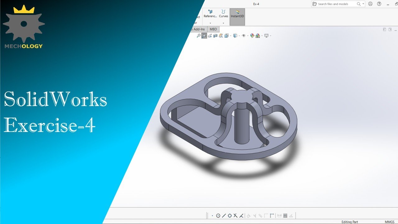 Solidworks Exercise 4 Solidworks Tutorial 4 Youtube