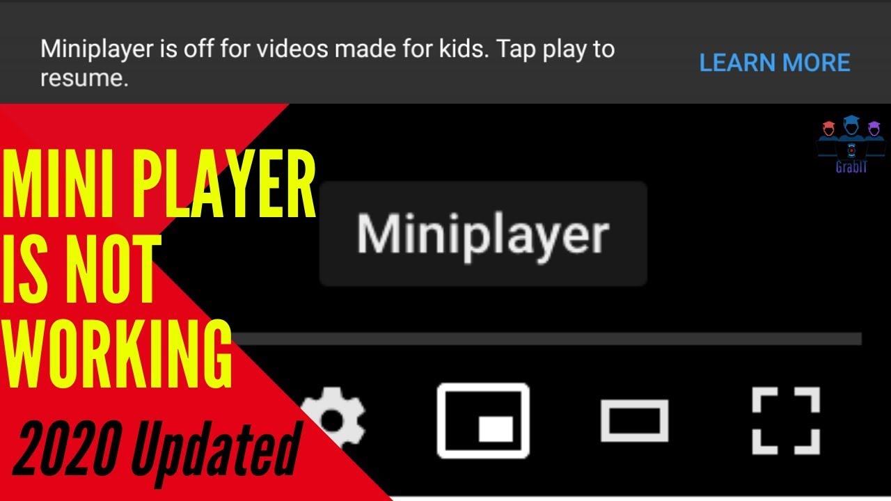 Mini Player Is Off Problem Fixed Youtube