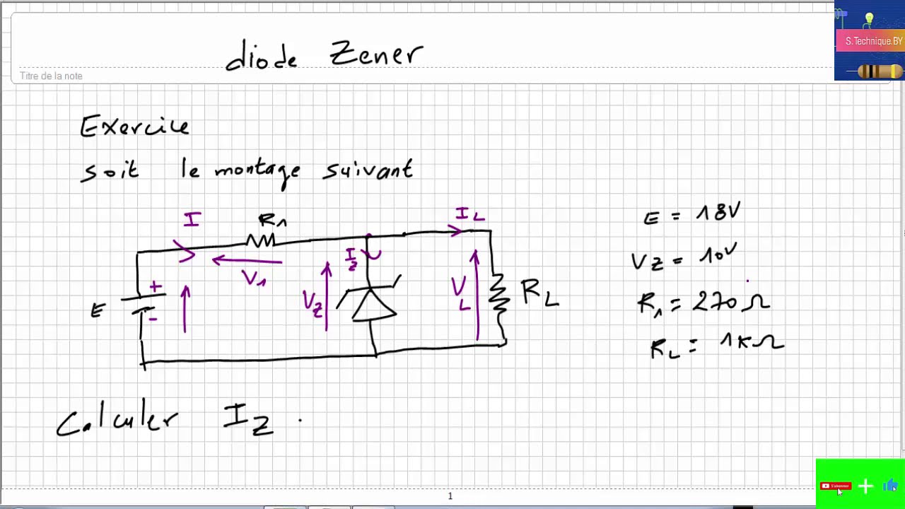 Correction Des Exercices Sur Les Diodes