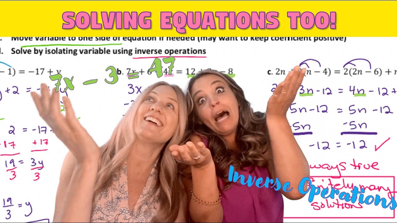 Solving Equations Part Ii Youtube