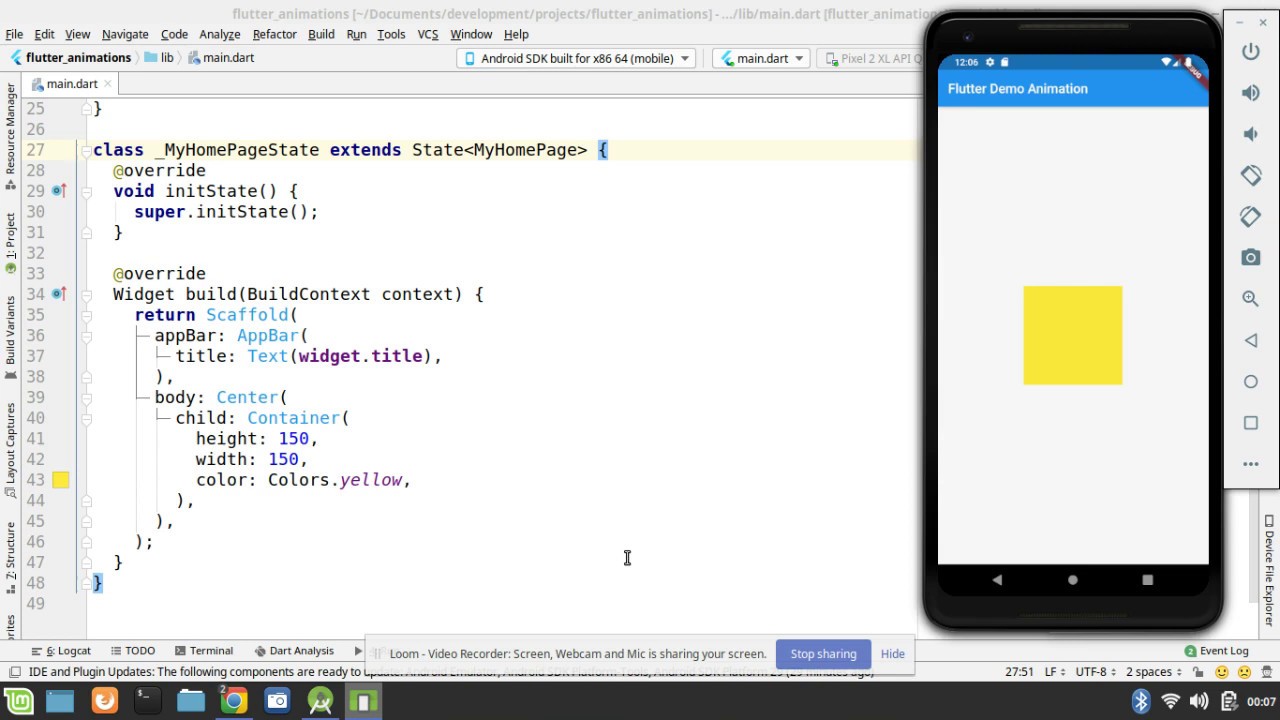 Flutter Animate The Container Youtube