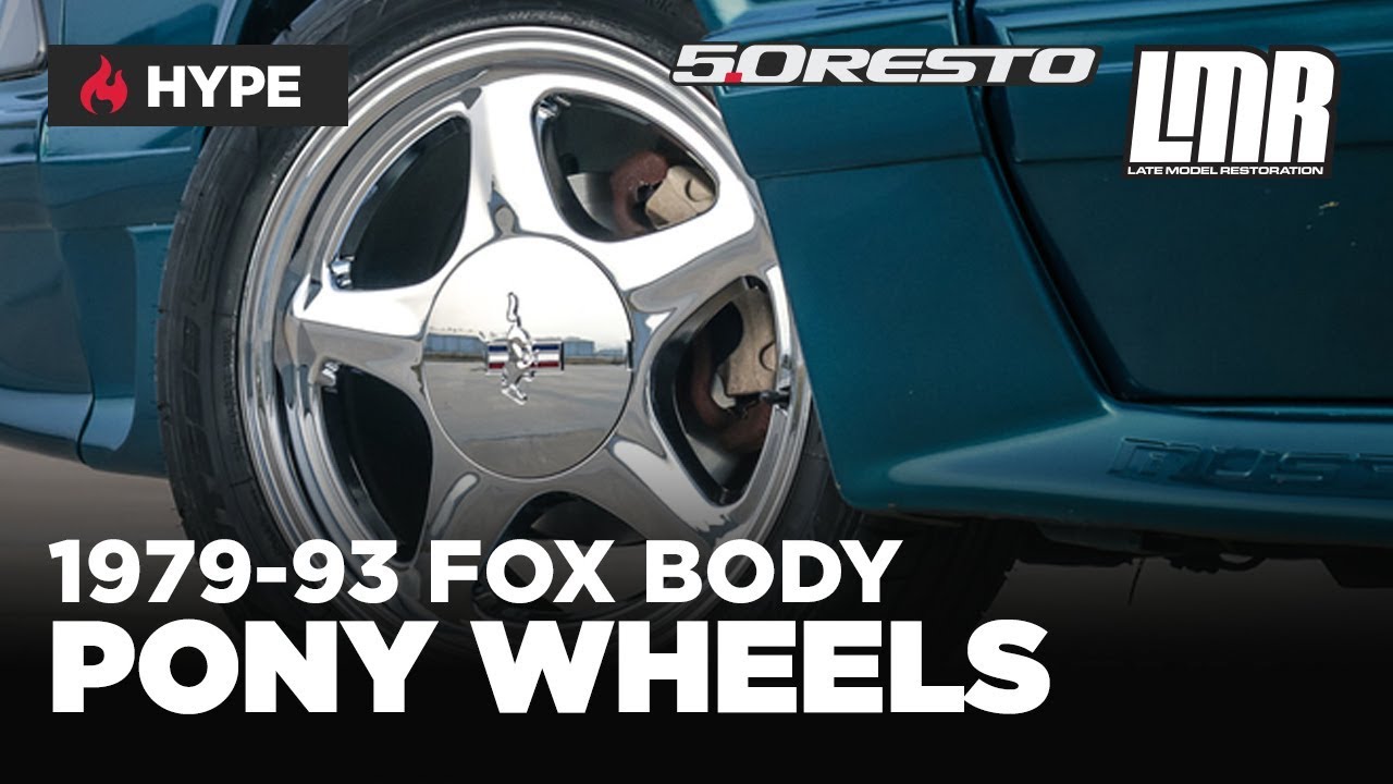 1979 1993 Fox Body Mustang 5 0 Resto 16 Pony Wheel Silver Chrome