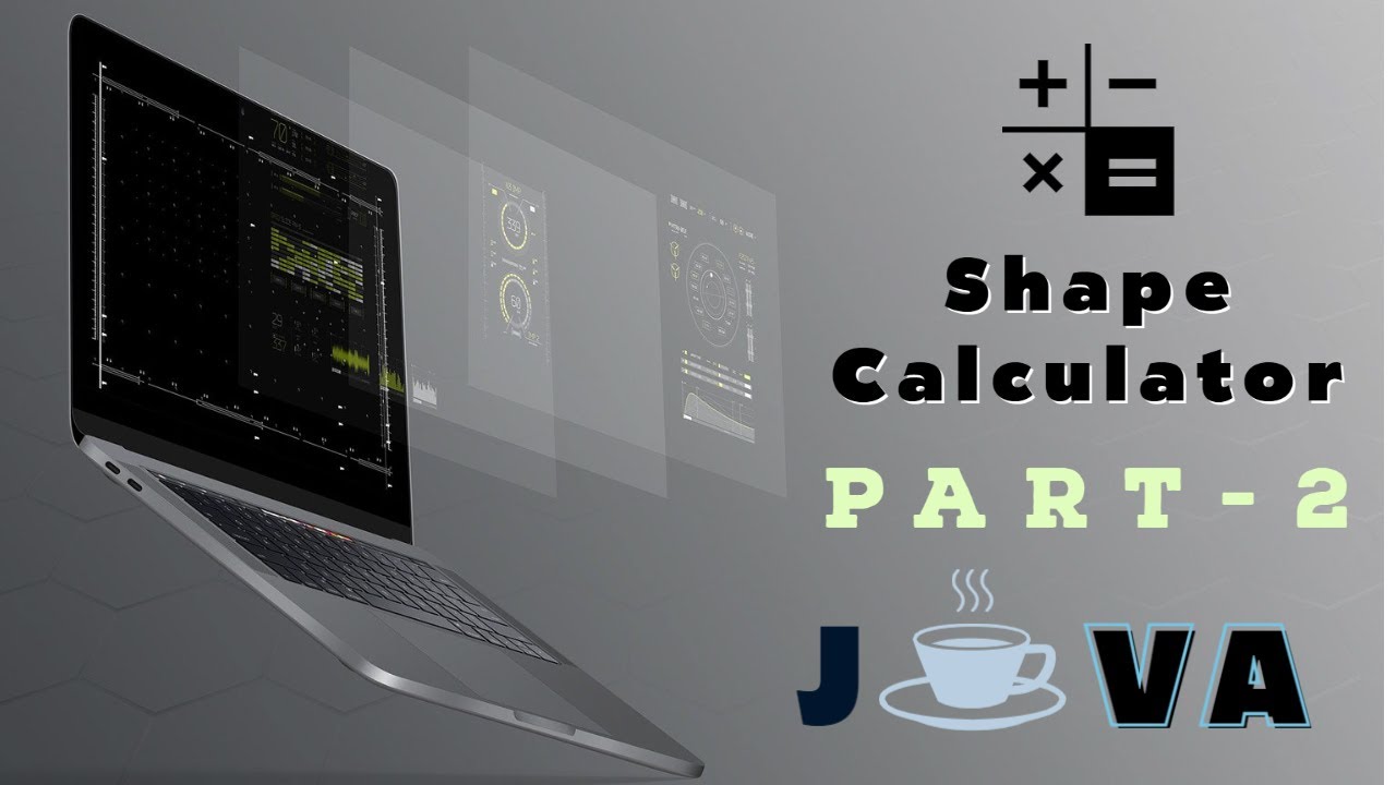 Shape Calculator Java Swing Application Part 2 Youtube
