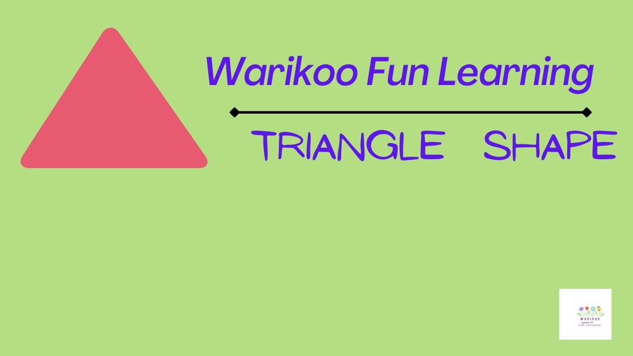 Basic Shapes Triangle Shape Youtube