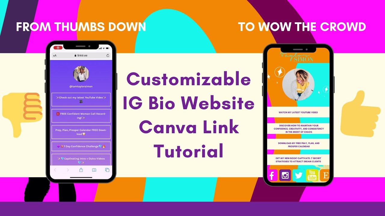 Linktree Template Canva Printable Word Searches