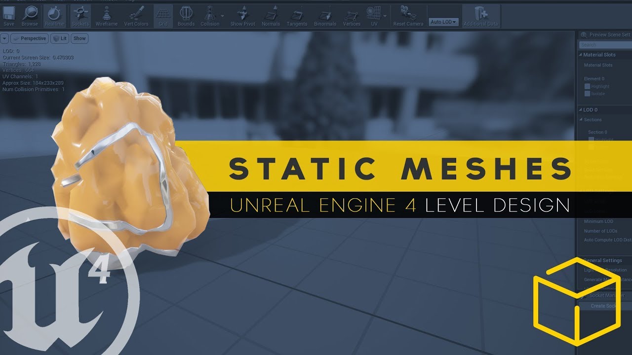 Using Static Meshes 16 Unreal Engine 4 Level Design Tutorial Series