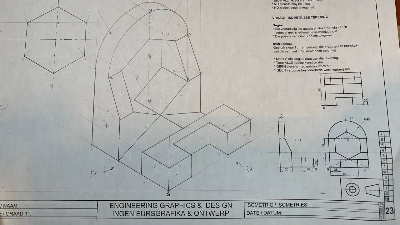 Egd Grd11 Isometric Drawing Part 2пёџвѓј Youtube