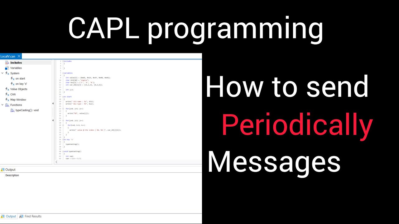 How To Send Periodically Message On Canoe Canoe Capl Programming