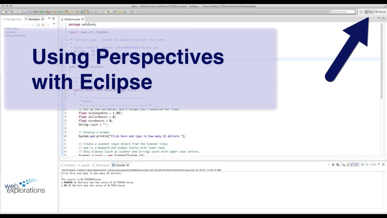 Using Perspectives With Eclipse Youtube