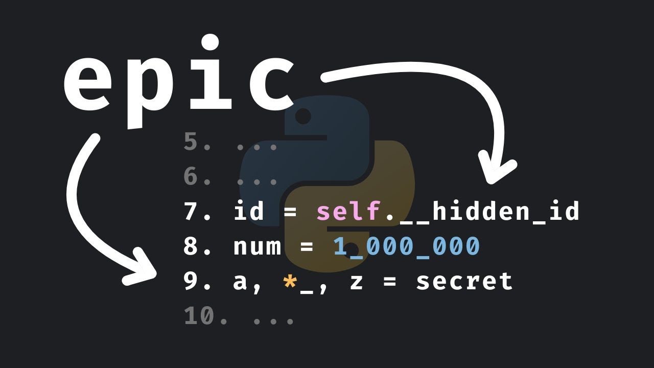 10 Neat Ways To Use Underscore In Python Youtube