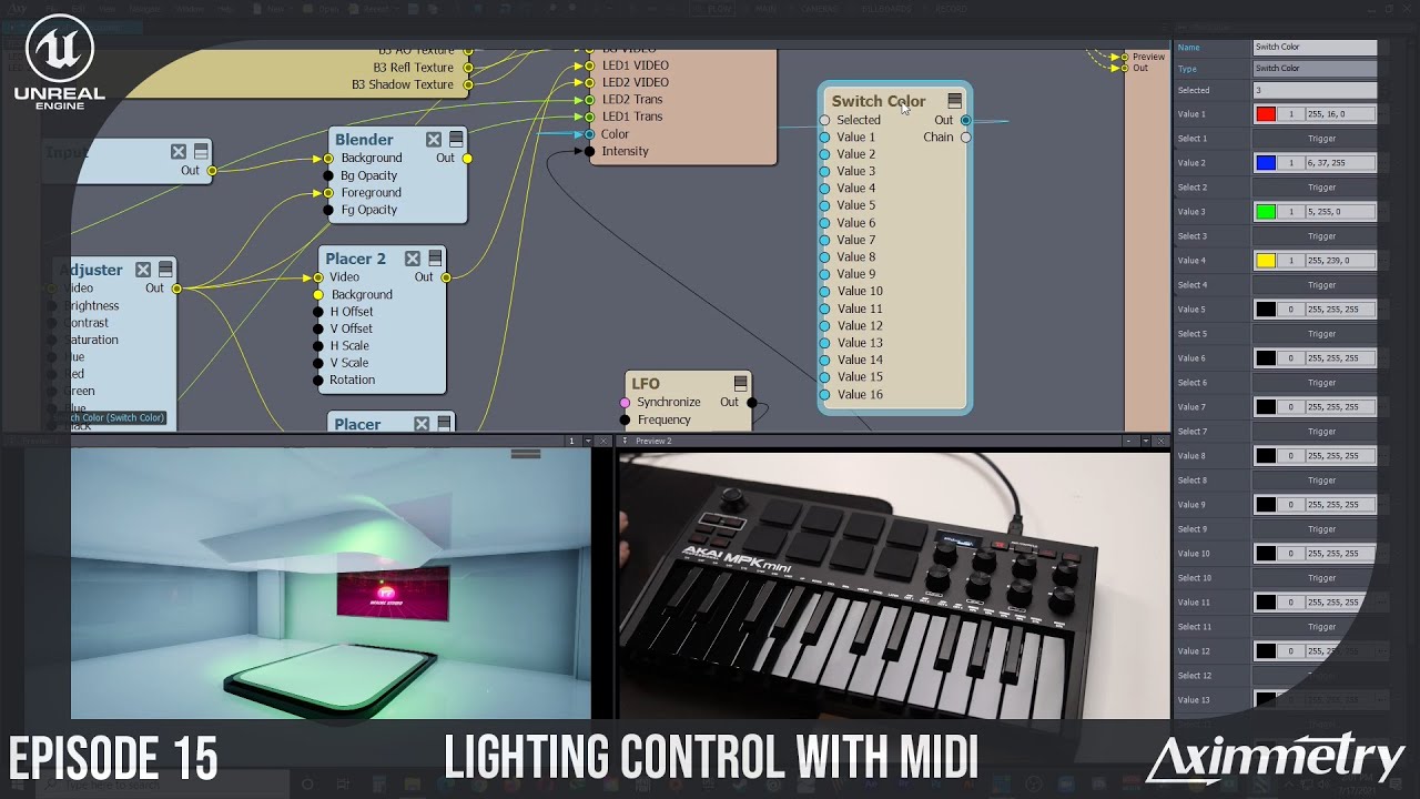 15 Cara Mengatur Lighting Dengan Midi Controller Unreal Engine
