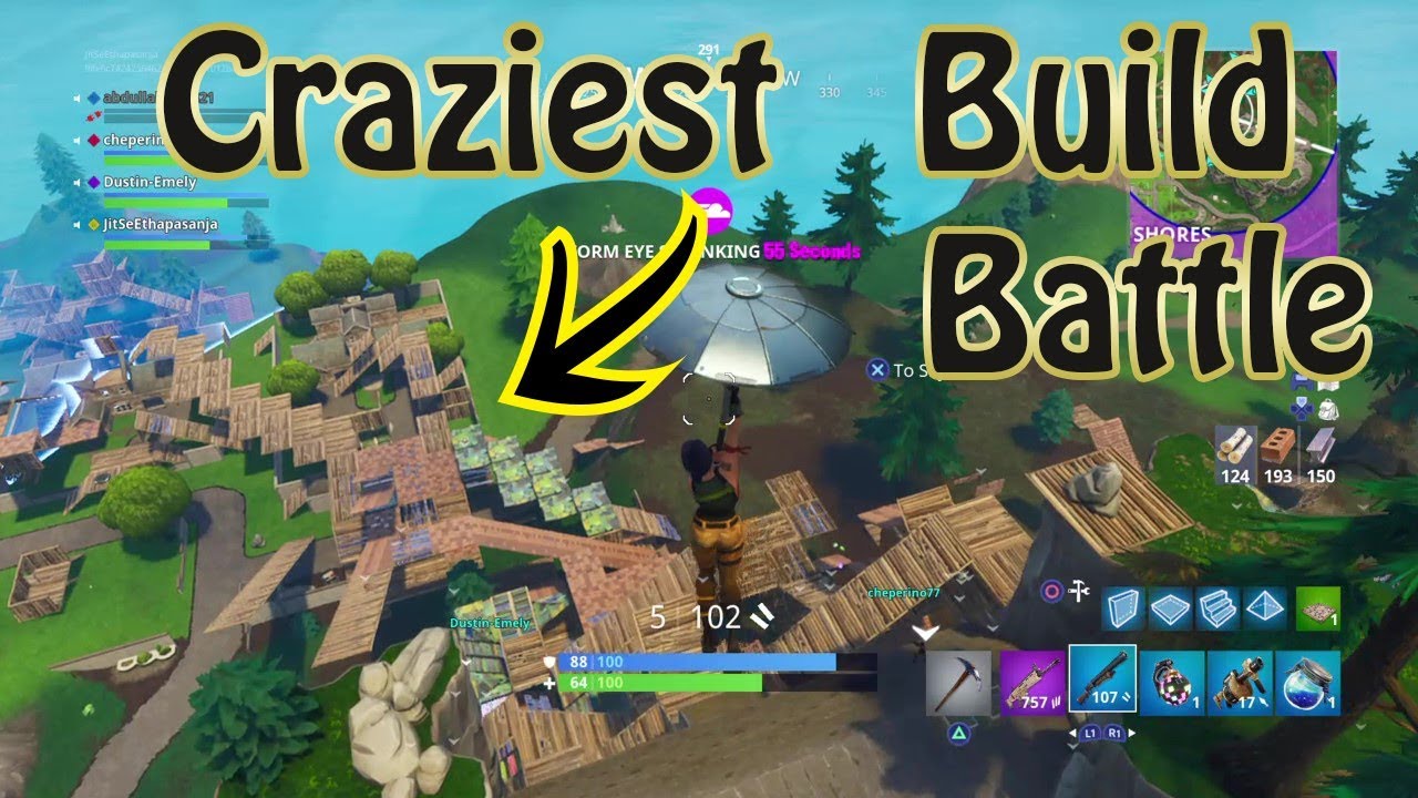 Craziest Build Battle In The History Of Fortnite Youtube