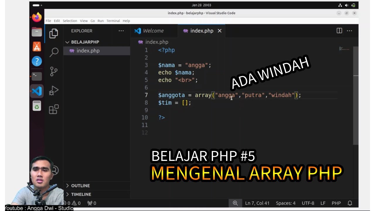 Mengenal Array Php Belajar Php Part 5 Youtube