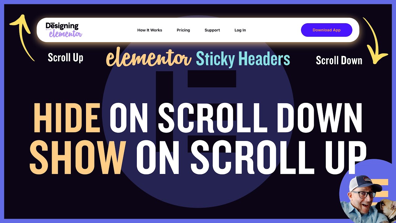 Elementor Sticky Headers Hide Header On Scroll Down Show On Scroll Up