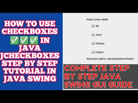 Checkboxes How To Use Checkbox In Java Checkbox Java Checkbox In