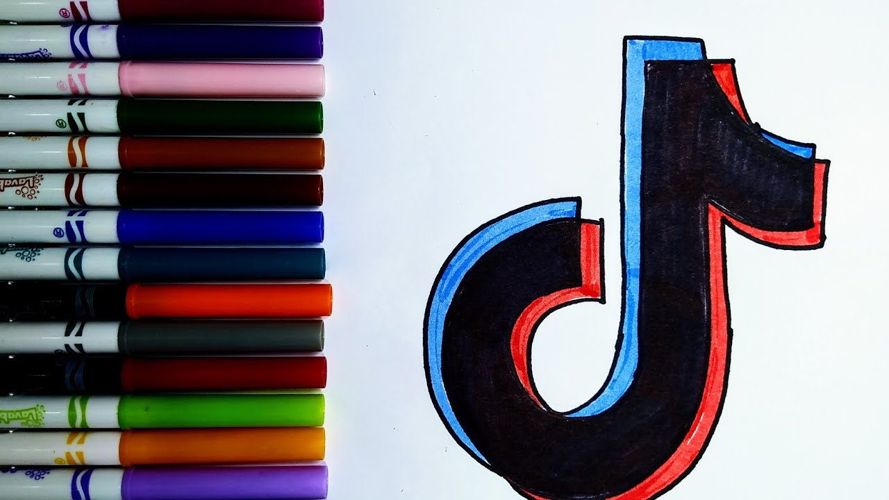 How To Draw Tiktok Logo Youtube Maxresdefault Draw Tik Tok
