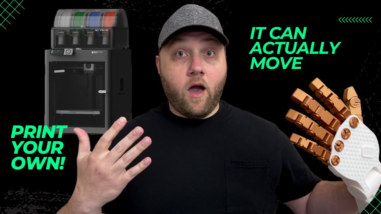 I 3d Printed A Hand Using Bambu P1s Youtube