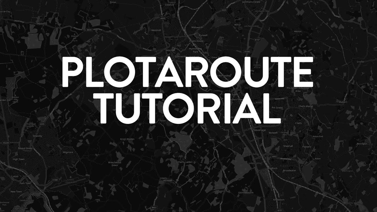 New Plotaroute Tutorial Create Edit A Route Youtube