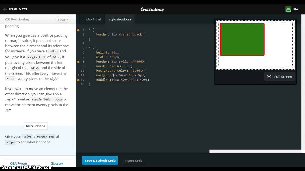 Css Positioning Codecademy Youtube