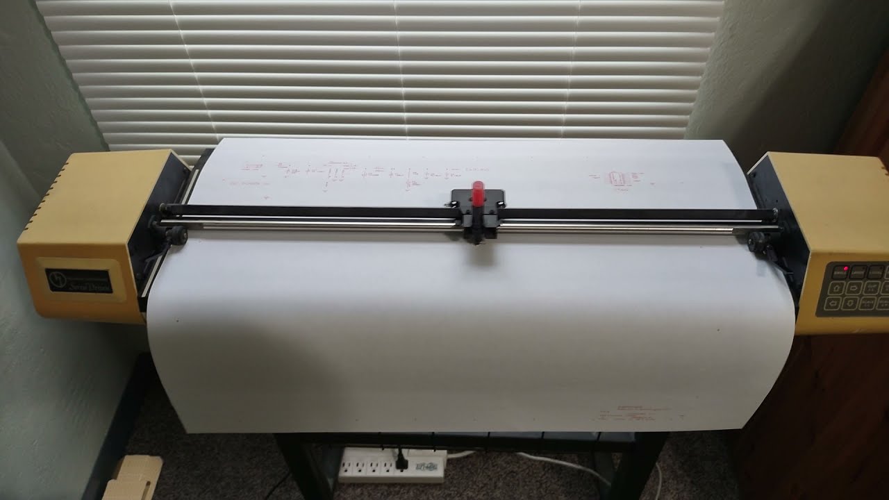 Pen Plotter In Action Youtube