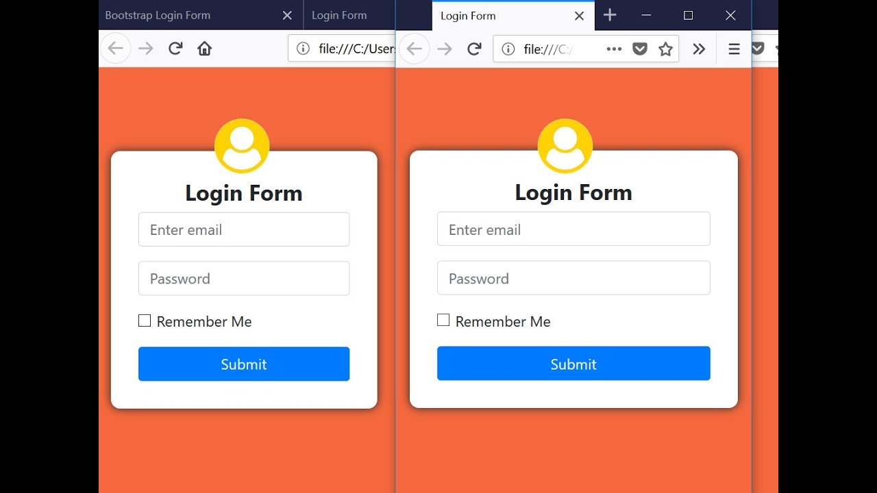 Bootstrap 4 Create Responsive Login Form Using Bootstrap 4 Youtube