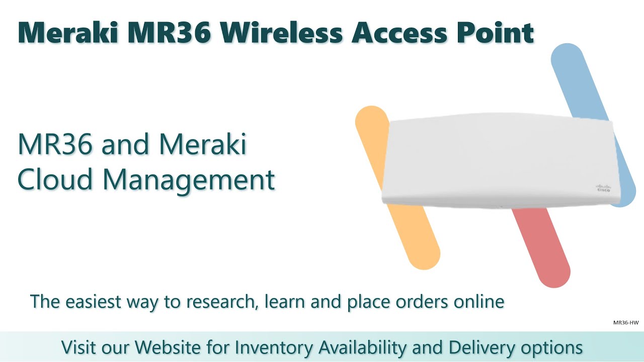 Meraki Mr36 Indoor Access Points Wireless Lan Youtube