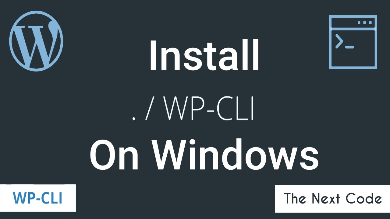 How To Install Wp Cli On Windows Tutorial Youtube