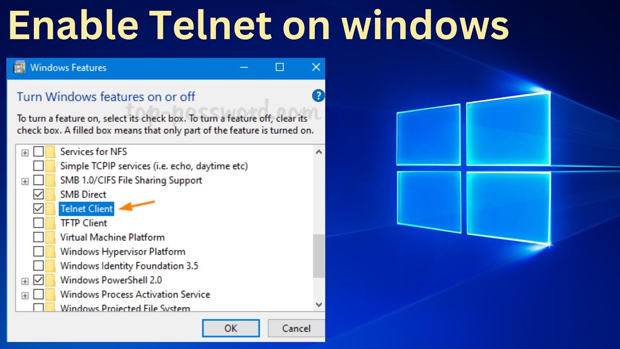 How To Enable Telnet Using 3 Methods Graphically Command Powershell