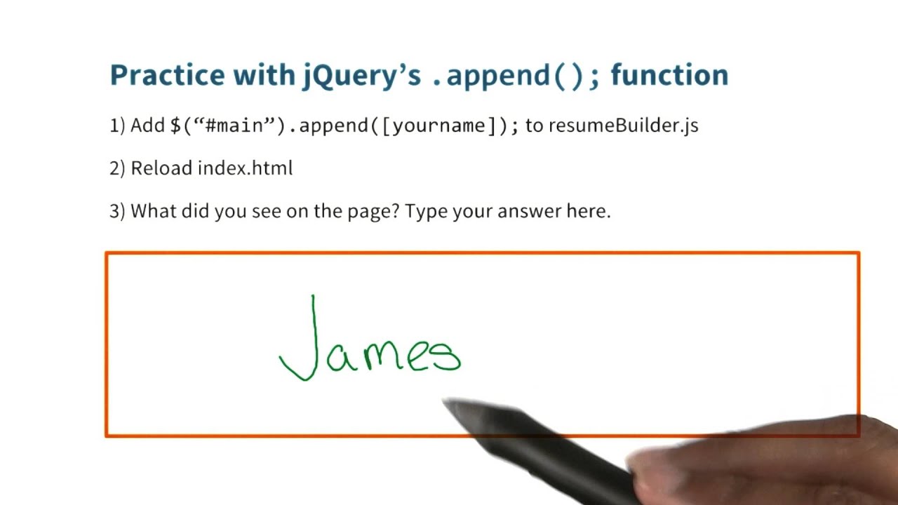 Append Solution Javascript Basics Youtube