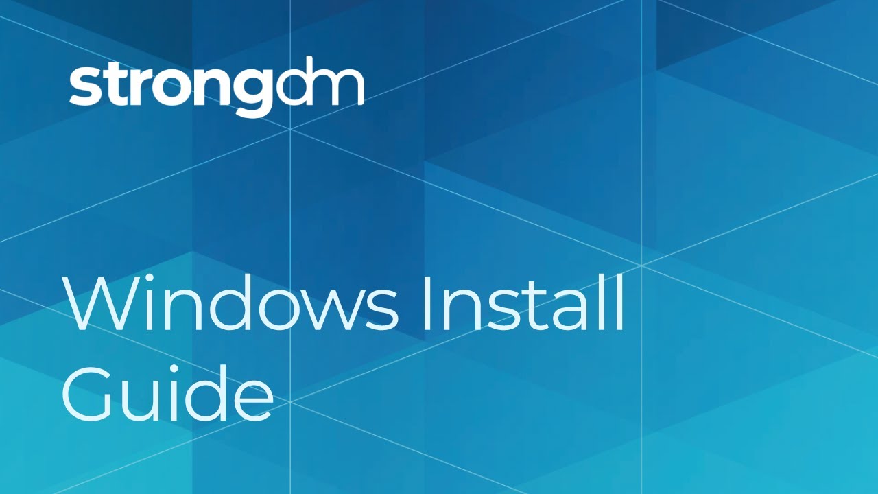 Strongdm Windows Client Installation Guide Youtube