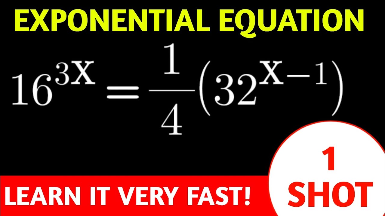 Exponential Equation Youtube