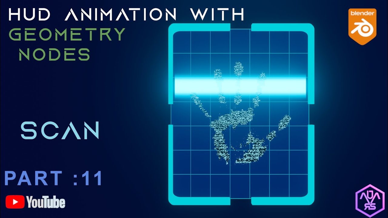 How To Create A Sci Fi Hud Elements With Geometry Nodes In Blender
