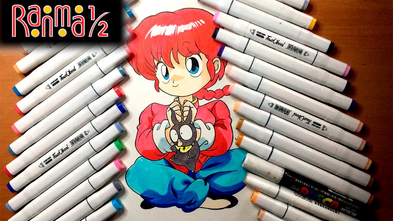Como Dibujar A Ranma Chan Fácil Y Rápido Ranma 1 2 Youtube