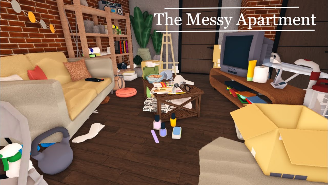 The Messy Apartment Roblox Bloxburg Speedbuild 681k Youtube