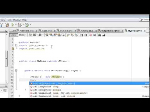 Java Swing Tutorial Create Jframe Using Swing In Java Youtube