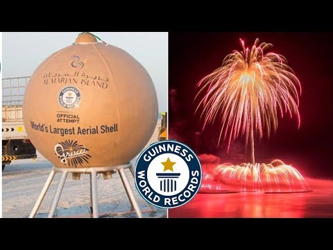 World S Largest Aerial Firework Shell Guinness World Records Youtube