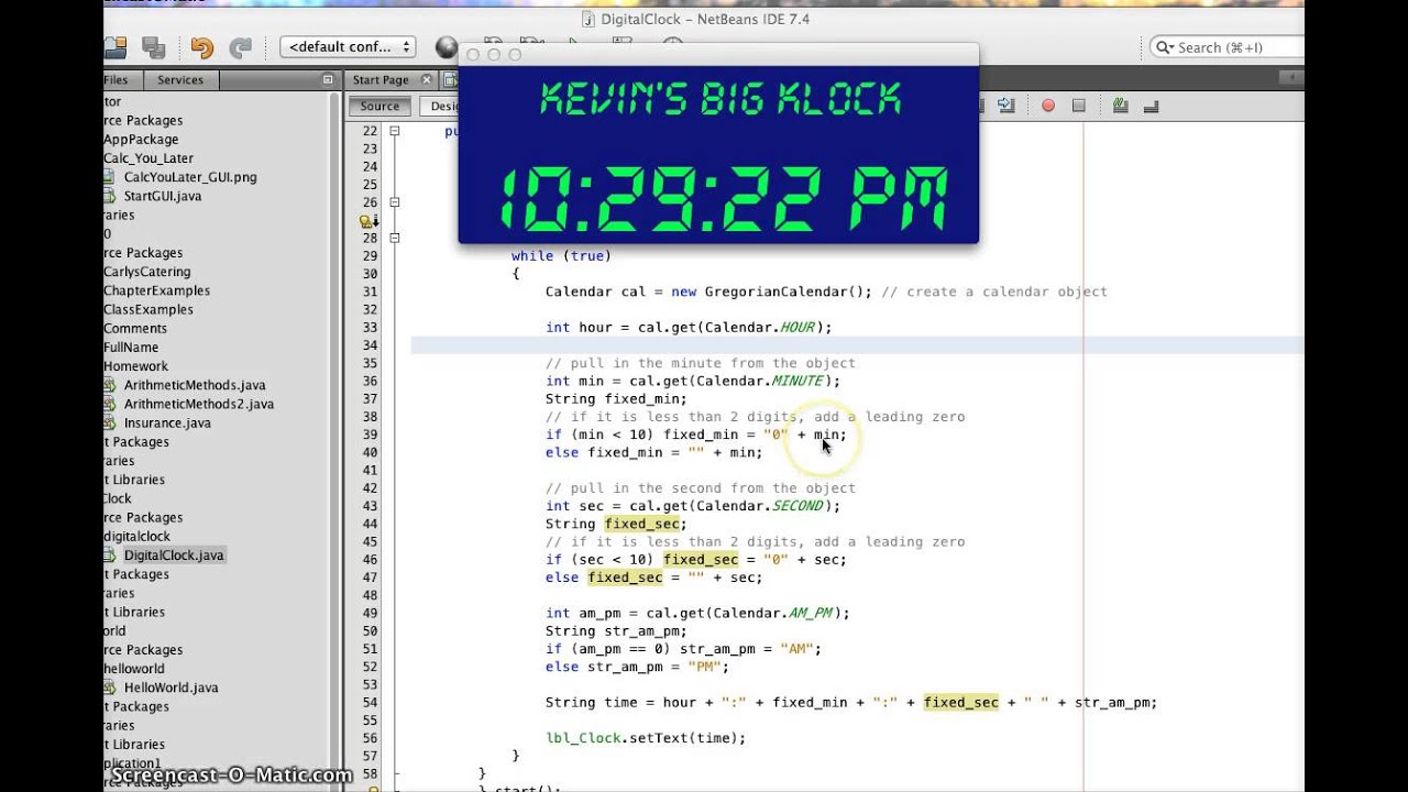 Java Digital Clock Example At Julia Kromer Blog
