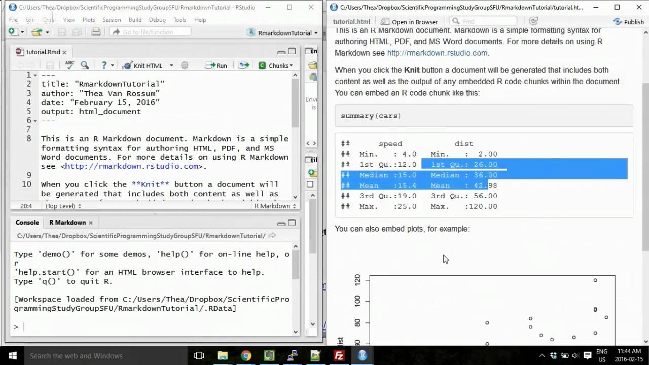 Rmarkdown Tutorial Youtube