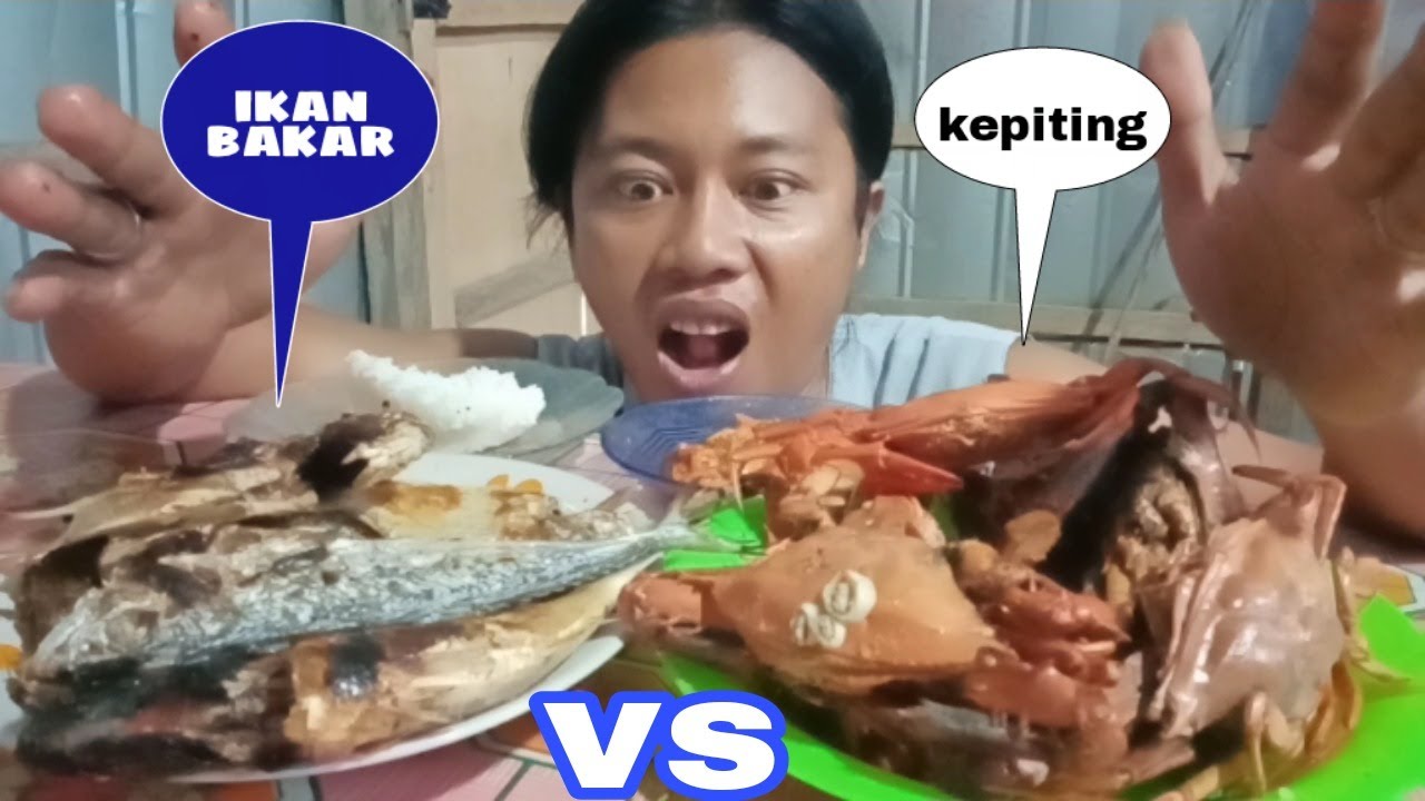 Mukbang Ikan Bakar Vs Kapiting Lumpur Youtube