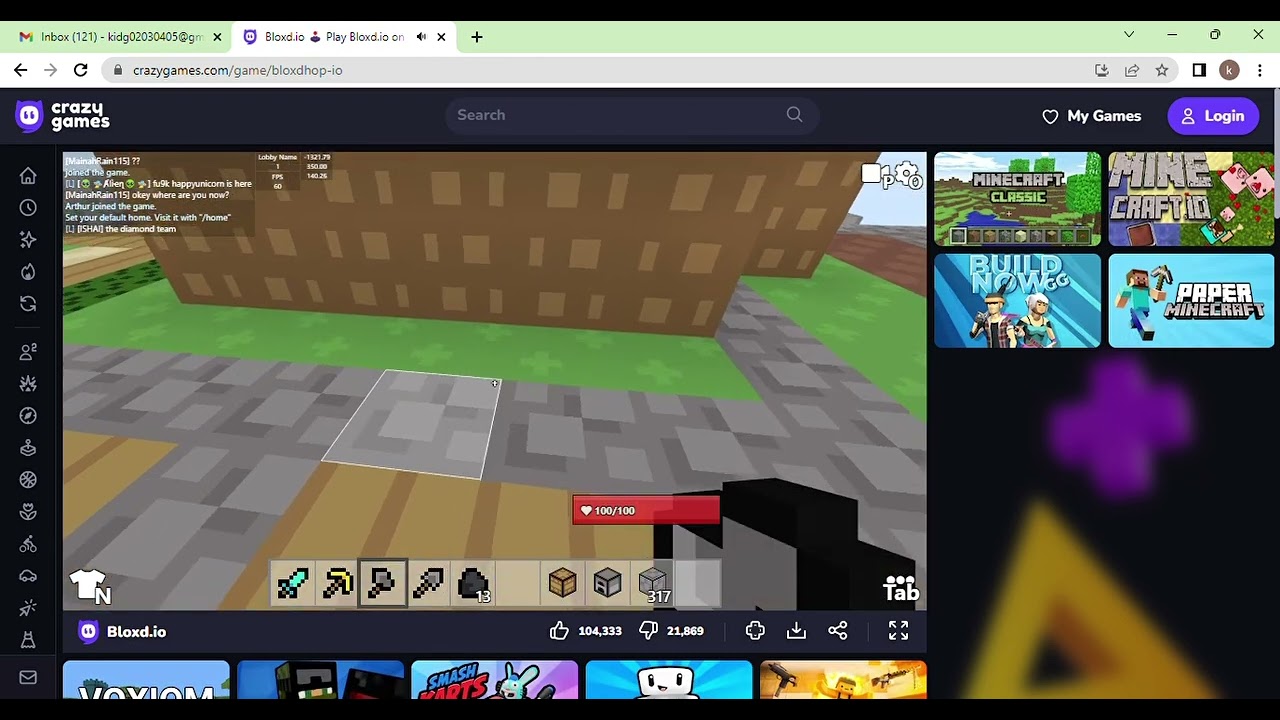 How To Use Commands In Bloxd Io Youtube